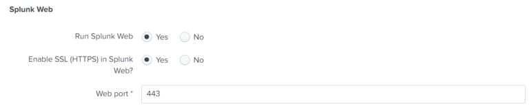 Changing Splunk Web Port From 8000 To 443 | Lognalytics